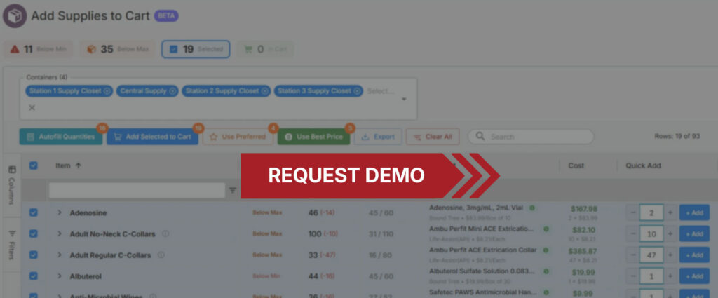 First Responder Supply Management System Enhancements